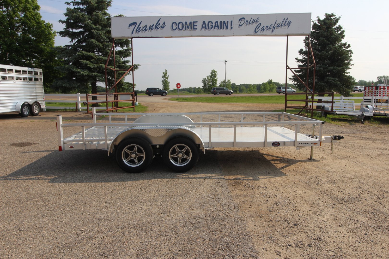 New 2024 Legend Trailers 7x16 ODTA35 Flatbed Trailer | Elko Minnesota